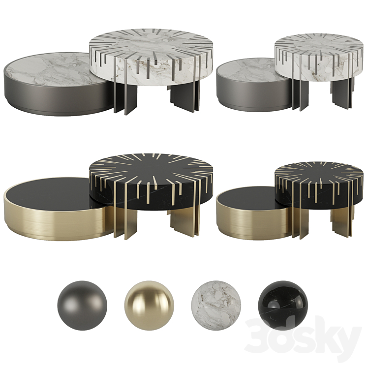 Riva Luxury Center Table - Table - 3D model