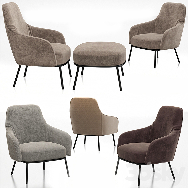 Shift by Offecct - Arm chair - 3D model