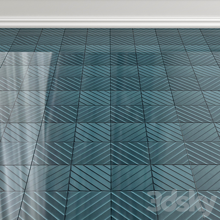 Diagonal - Tile - 3D model