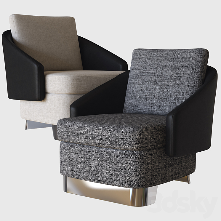 lawson medium armchair minotti - Arm chair - 3D model
