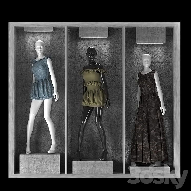 Showcase - Shop - 3D model