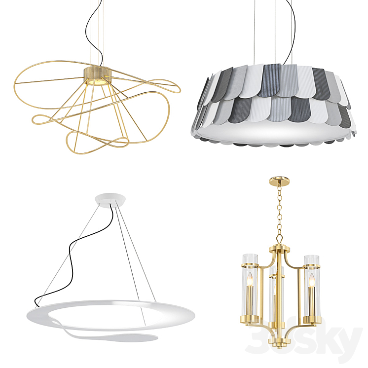 set100 - Pendant light - 3D model