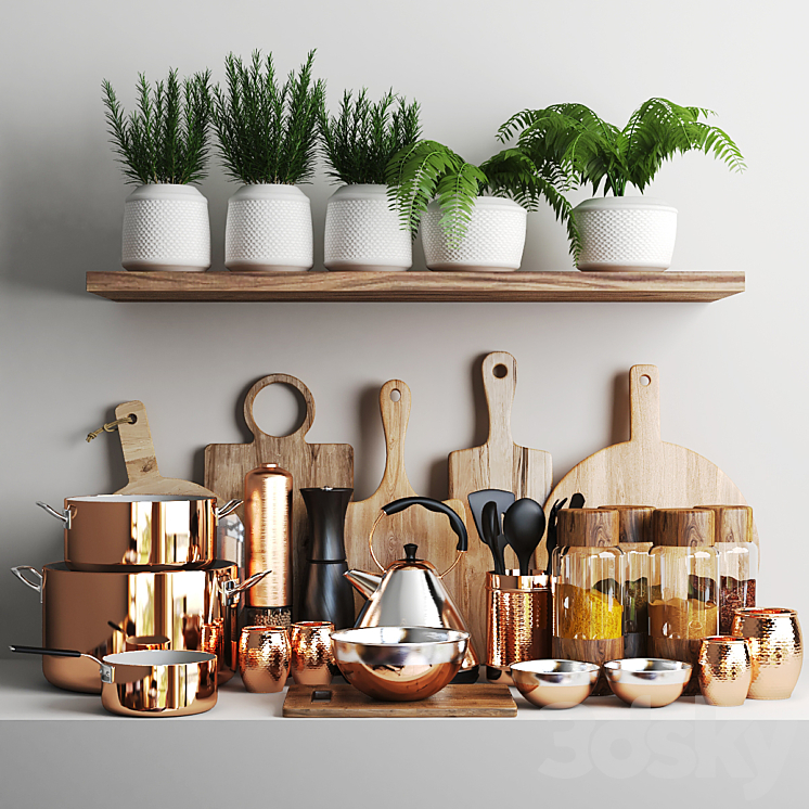 set513 -cooper kitchen set 2 - Other kitchen accessories - 3D model