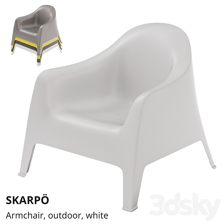IKEA SKARPO Armchair - Arm chair - 3D model