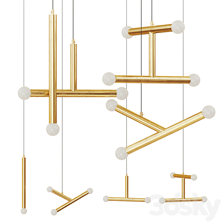 Gemini Pendant Lights Sergey Makhno - Pendant light - 3D model
