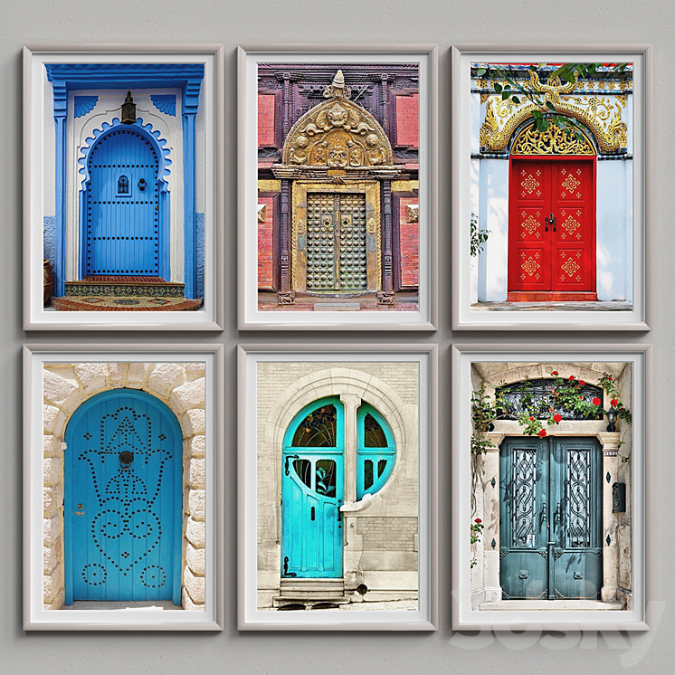 Nice Picture Frames Set 66 - Frame - 3D model
