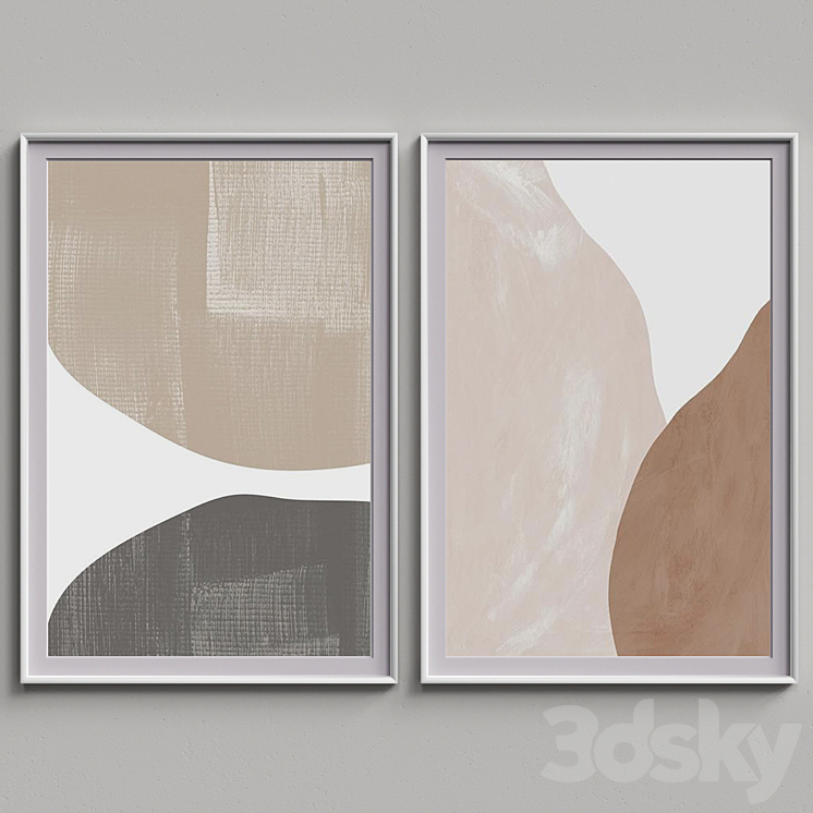 Nice Picture Frames Set 68 - Frame - 3D model
