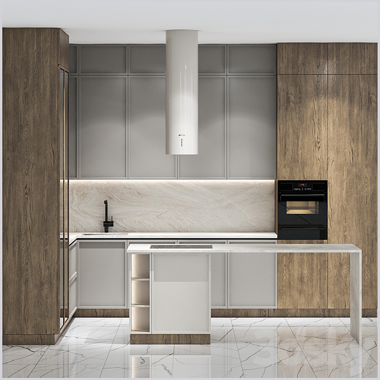 Kitchen 012 420x300x300H - Kitchen - 3D model