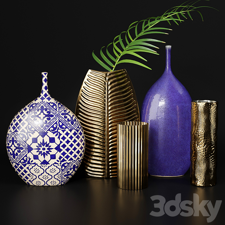 Zara vases set - Vase - 3D model