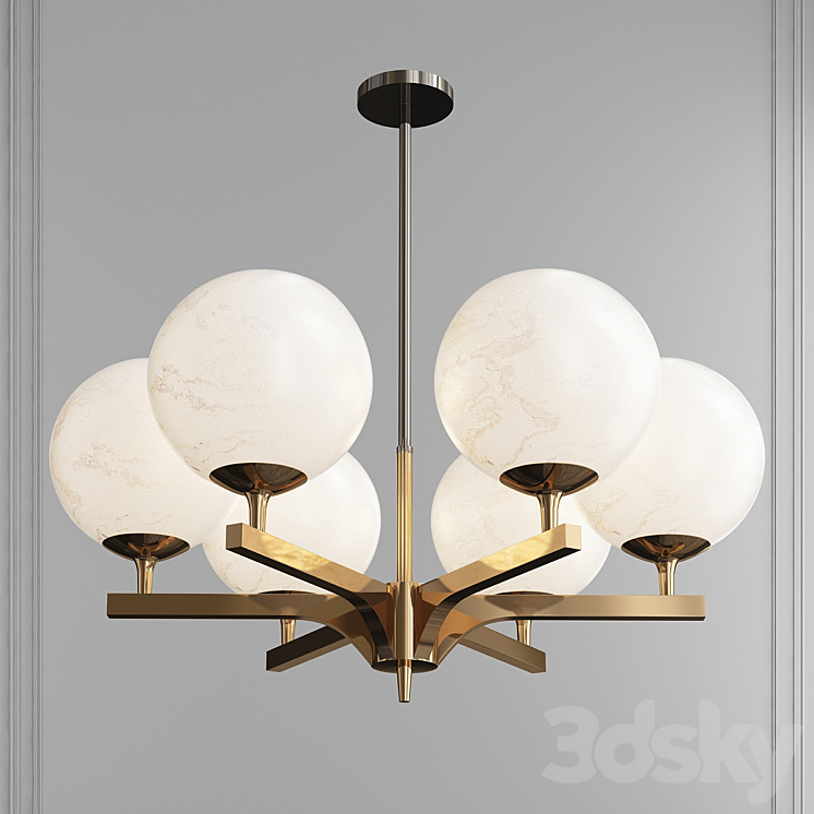 Gallery Alabaster Mariner - Pendant light - 3D model