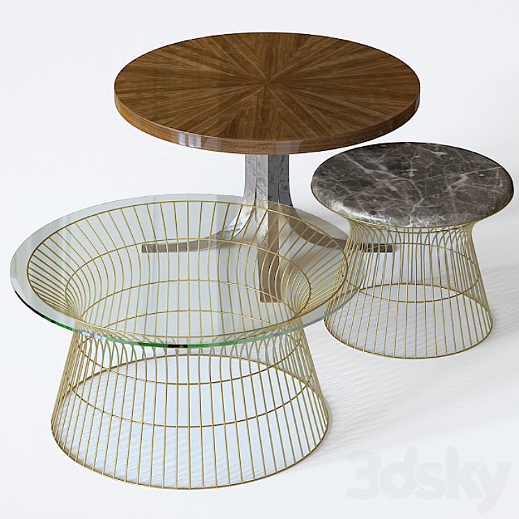 Hamilton conte coffee tables - Table - 3D model