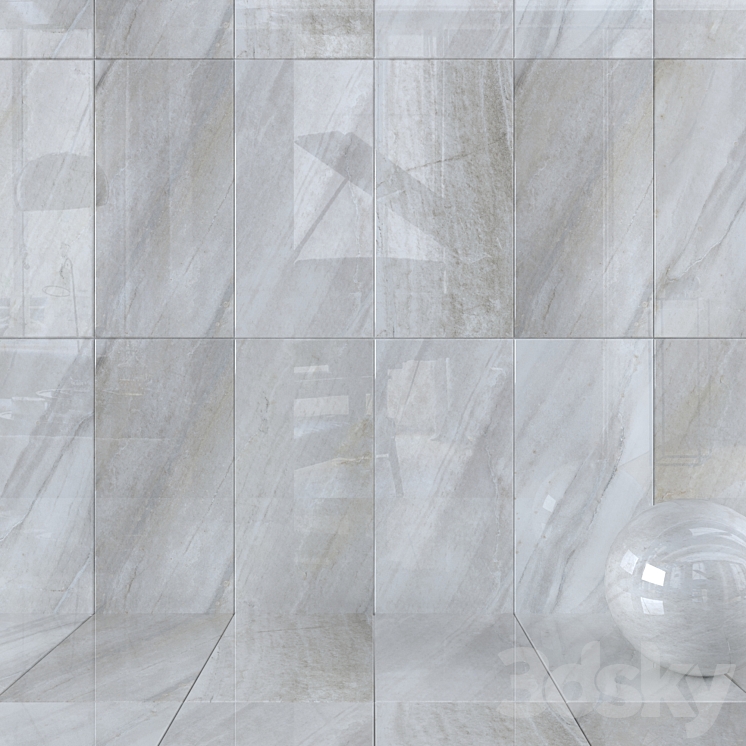 Wall tiles evolution sand - Tile - 3D model