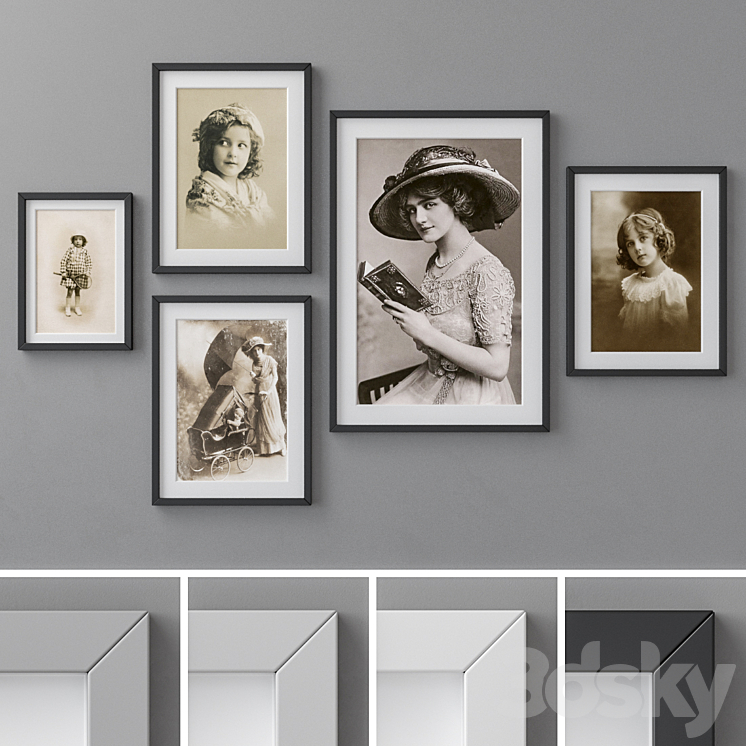 Photo Frames Set 141 - Frame - 3D model