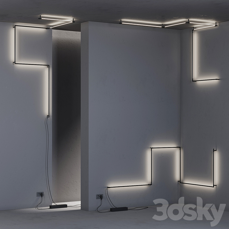 GROK _ TUBS12 - Wall light - 3D model