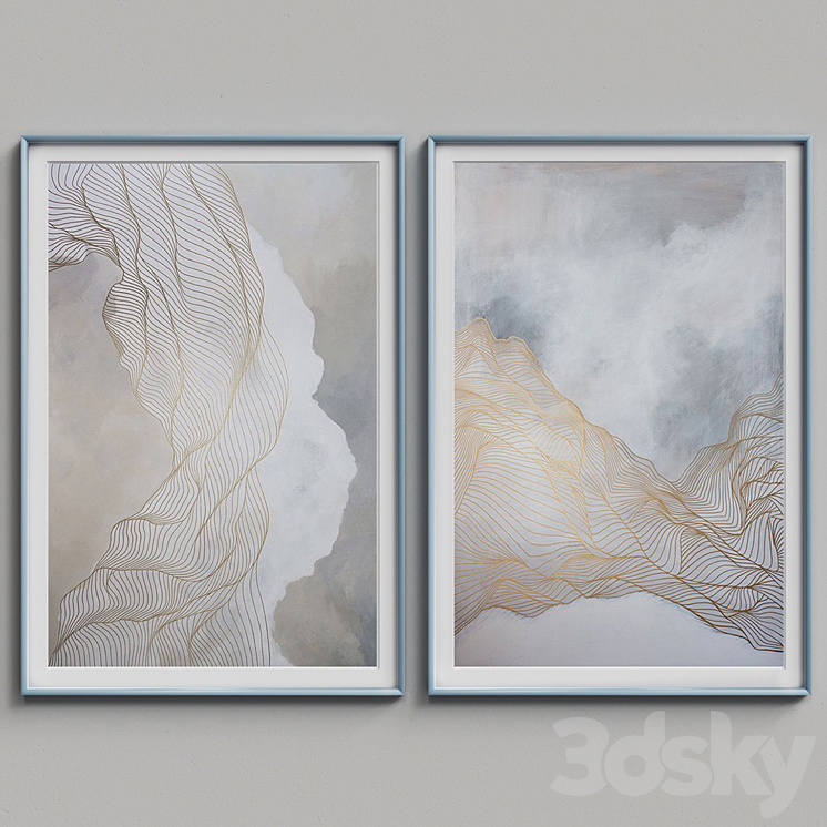 Nice Picture Frames Set 84 - Frame - 3D model