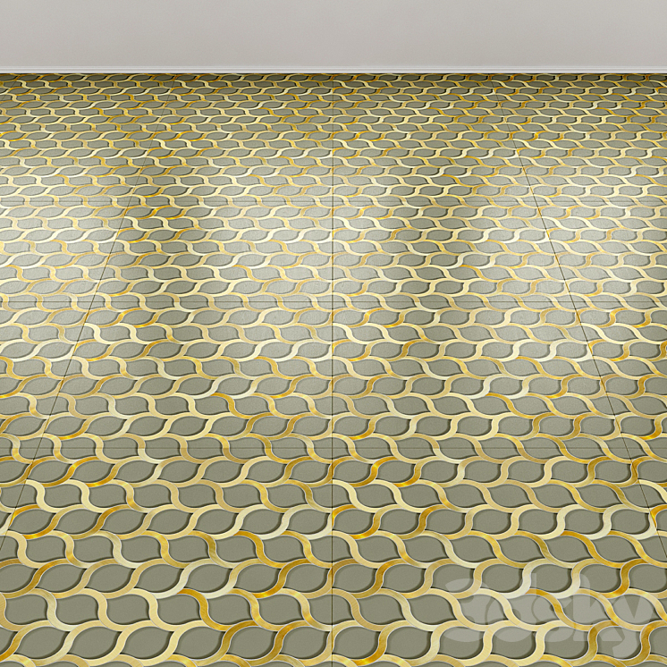Mosaique surface_10 - Tile - 3D model
