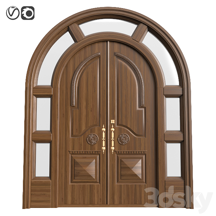 Big classic door - Doors - 3D model