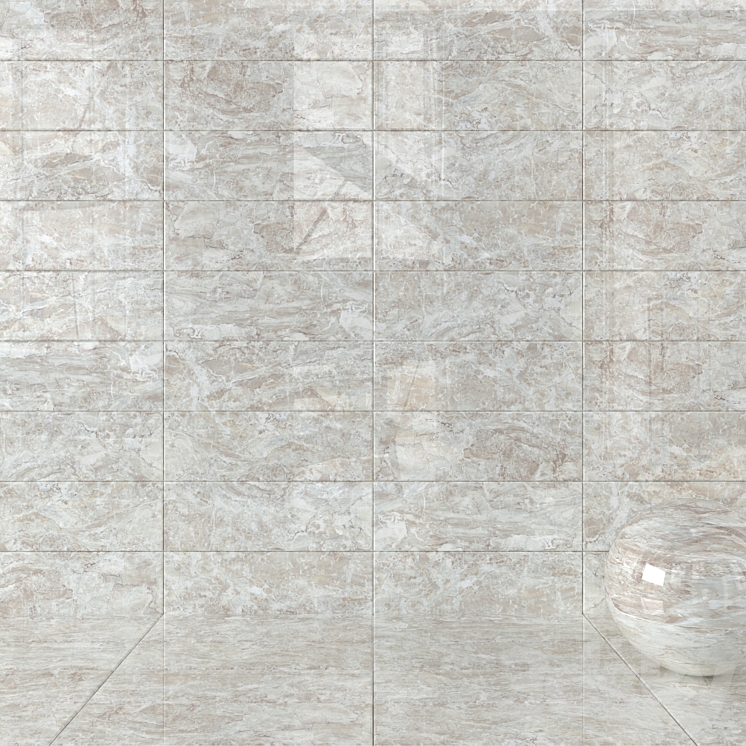 Wall Tiles Jupiter Beige Set 1 - Tile - 3D model