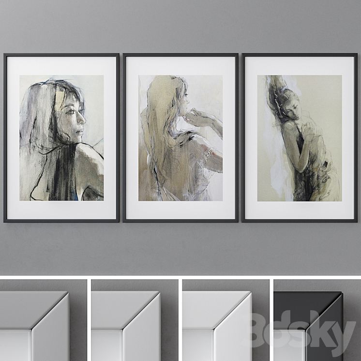 Photo Frames Set 164 - Frame - 3D model