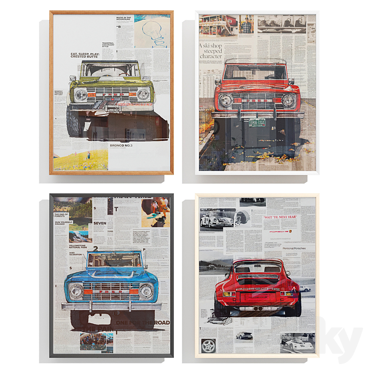 ADAM AMBRO DESIGNS Set 04 - Frame - 3D model