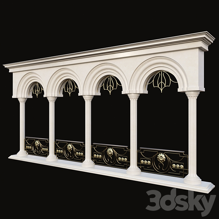 arcade - Facade element - 3D model