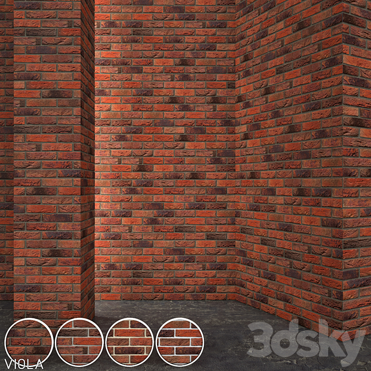Vandersanden Brick Viola - Brick - 3D model