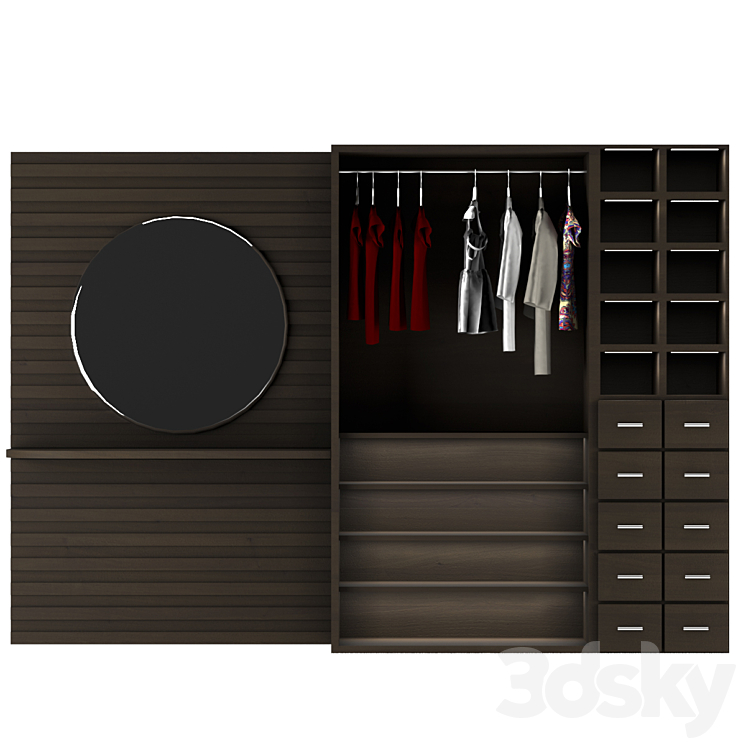 Wardrobe 2 - Wardrobe & Display cabinets - 3D model