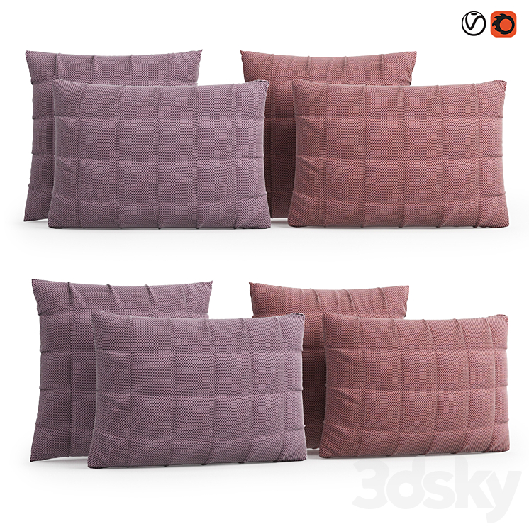 Muuto Soft Grid Cushion - Pillows - 3D model