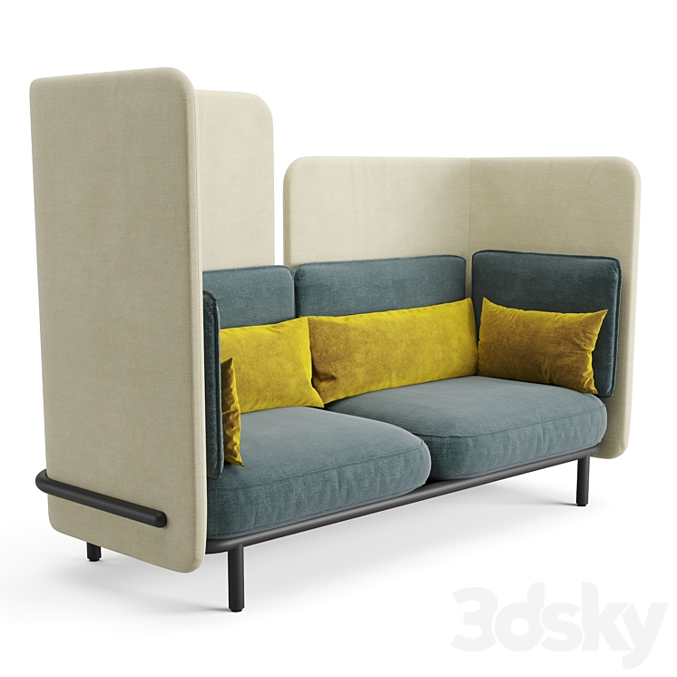BuzziSpark High Sofa AG112 - Sofa - 3D model