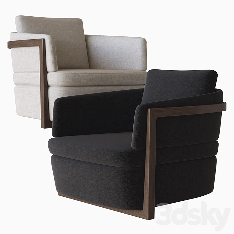 armchair arena poltrona porada - Arm chair - 3D model