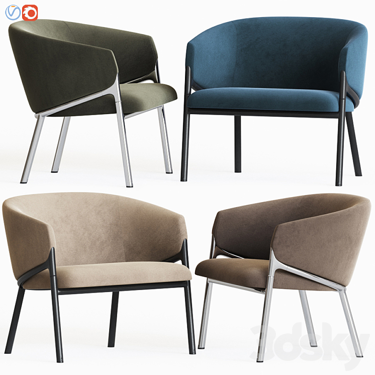 Segis hammer armchair - Arm chair - 3D model