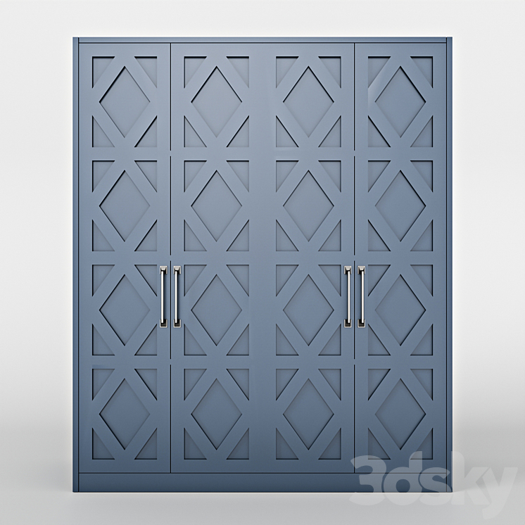 shkaf3 - Wardrobe & Display cabinets - 3D model