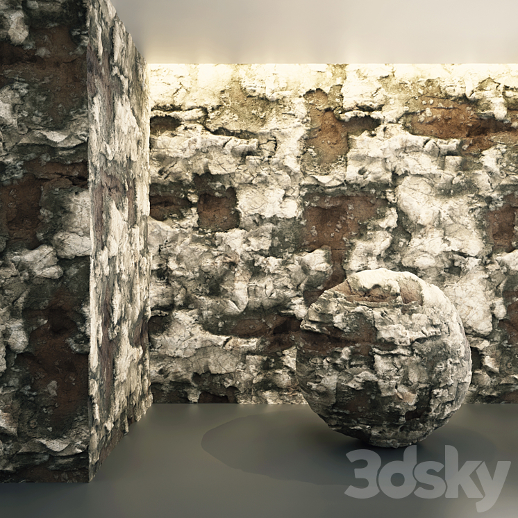 Cliff Damaged Rocks 05 - Stone - 3D model