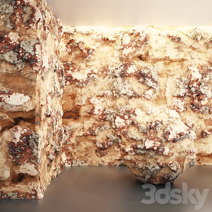 Cliff Damaged Rocks 06 - Stone - 3D model