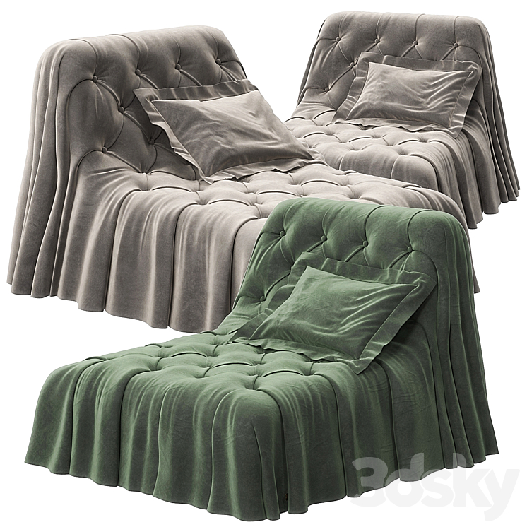 Busnelli bohemien armchair - Arm chair - 3D model