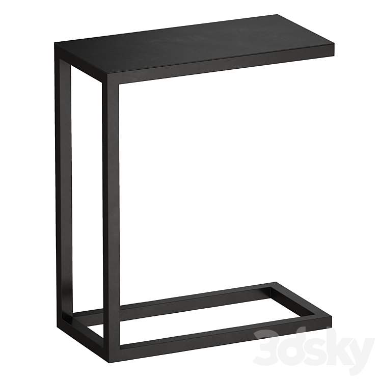 Avenue Black C Table (Crate and Barrel) - Table - 3D model