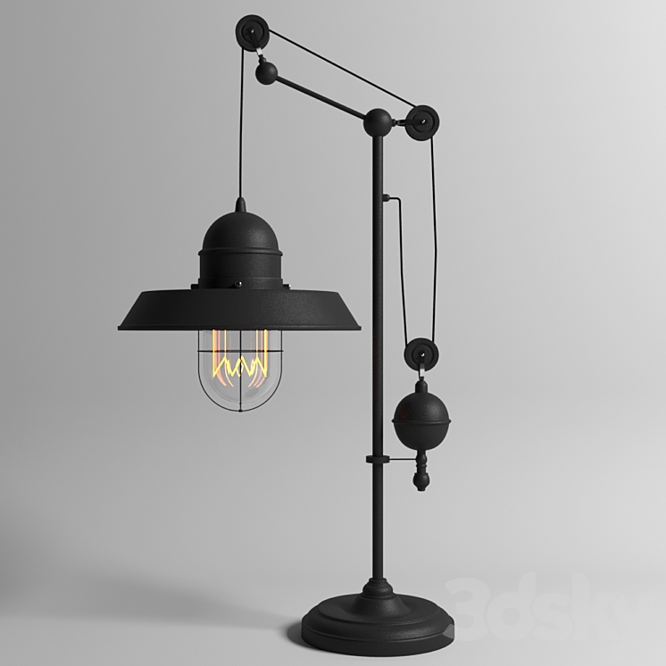Classic Black Table Lamb - Table lamp - 3D model