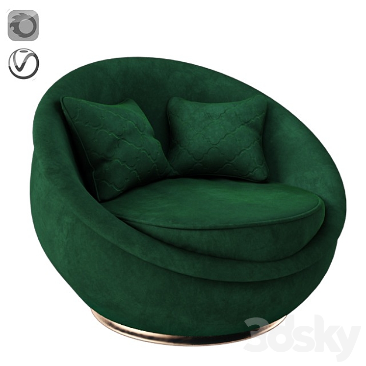 Armchair 01 - Arm chair - 3D model