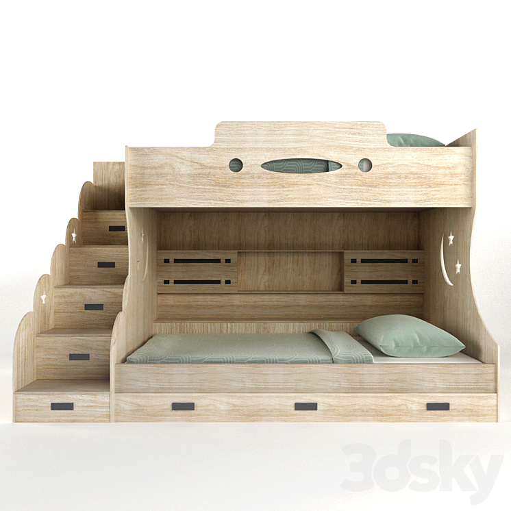 Bed for child - Bed - 3D model