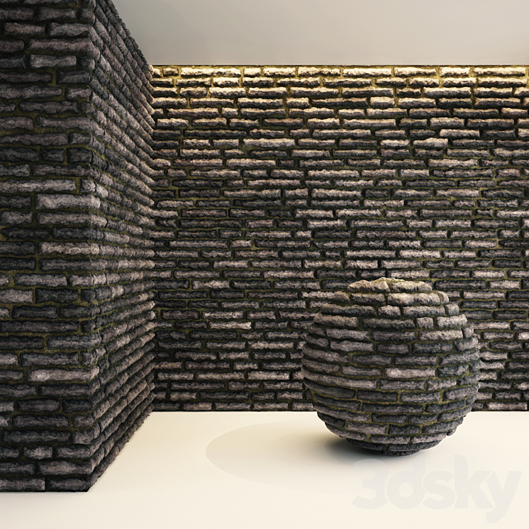 Ground & Wall Tiles 03 - Stone - 3D model