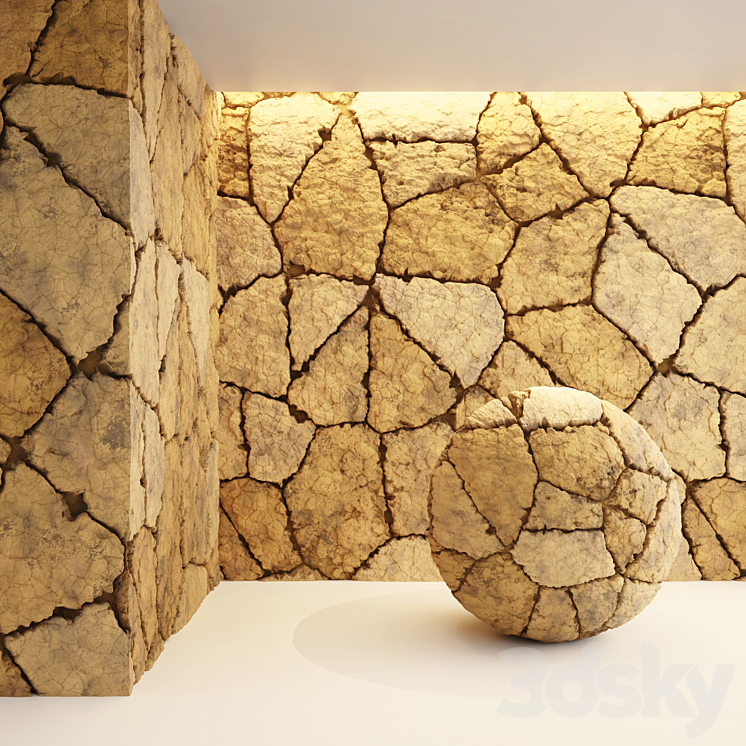 Ground & Wall Tiles 04 - Stone - 3D model
