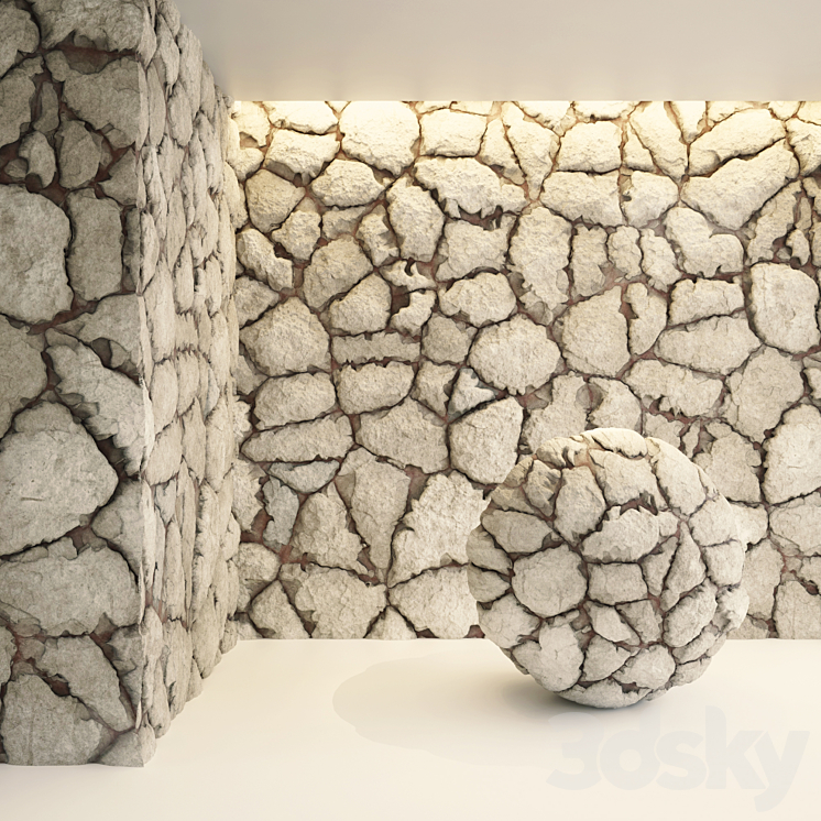 Ground & Wall Tiles 05 - Stone - 3D model