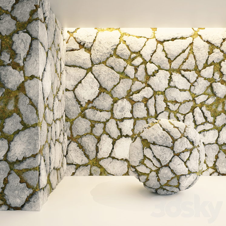 Ground & Wall Tiles 07 - Stone - 3D model