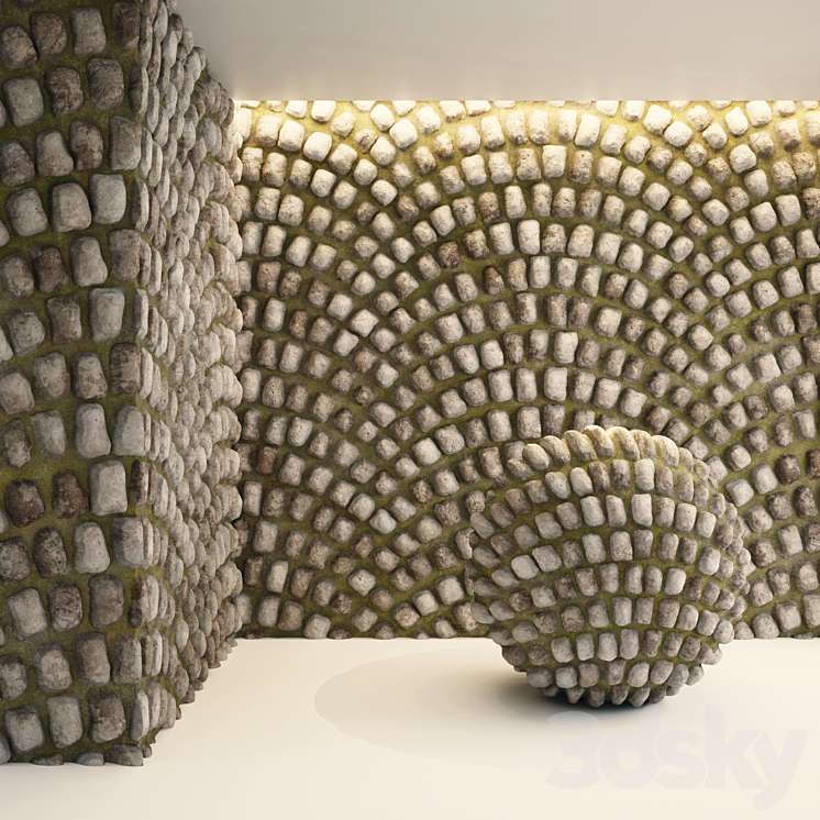 Ground & Wall Tiles 16 - Stone - 3D model