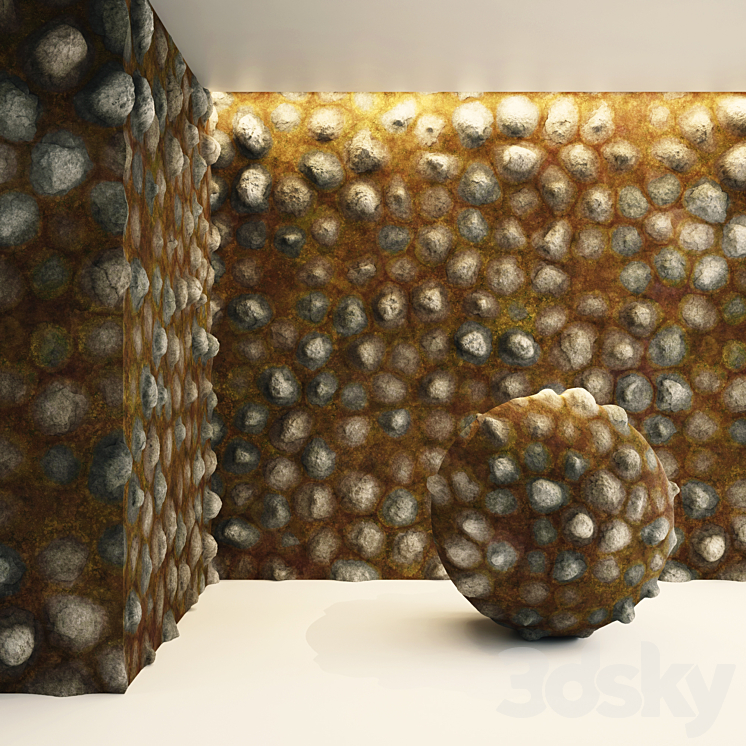 Ground & Wall Tiles 21 - Stone - 3D model