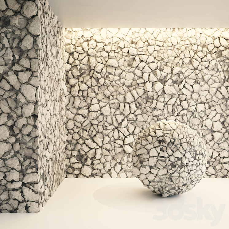 Ground & Wall Tiles 22 - Stone - 3D model
