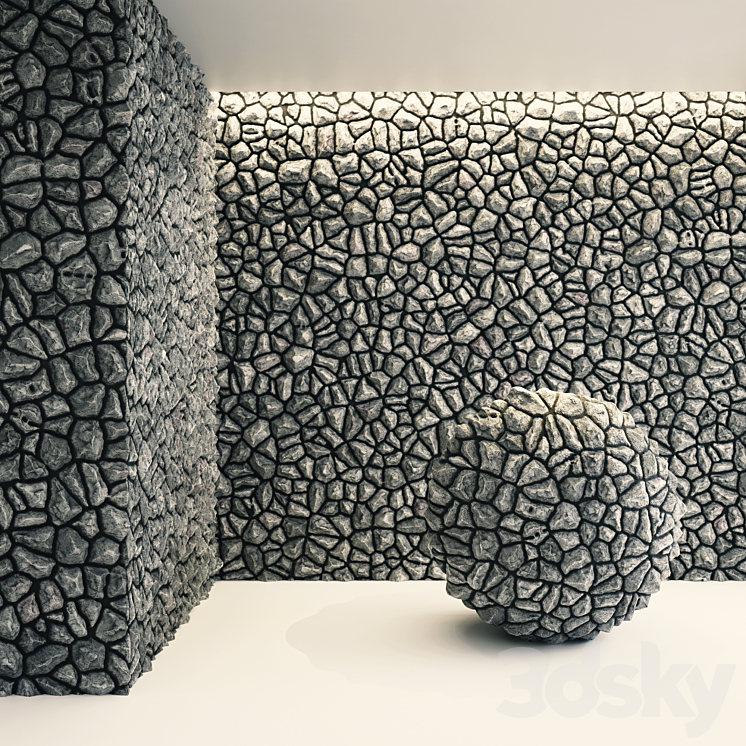 Ground & Wall Tiles 23 - Stone - 3D model