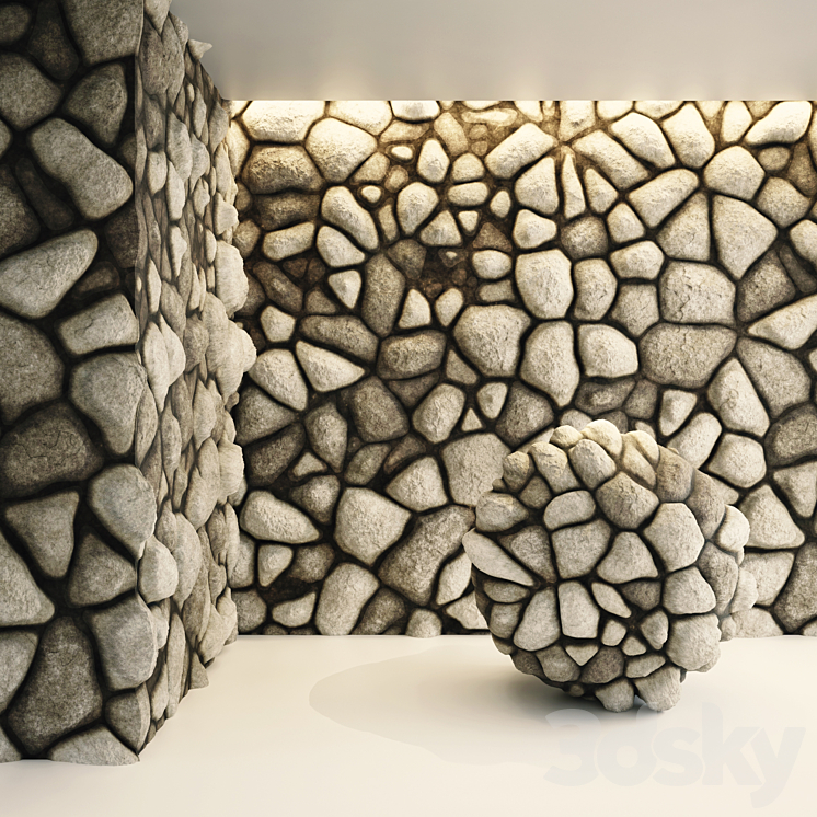 Ground & Wall Tiles 26 - Stone - 3D model