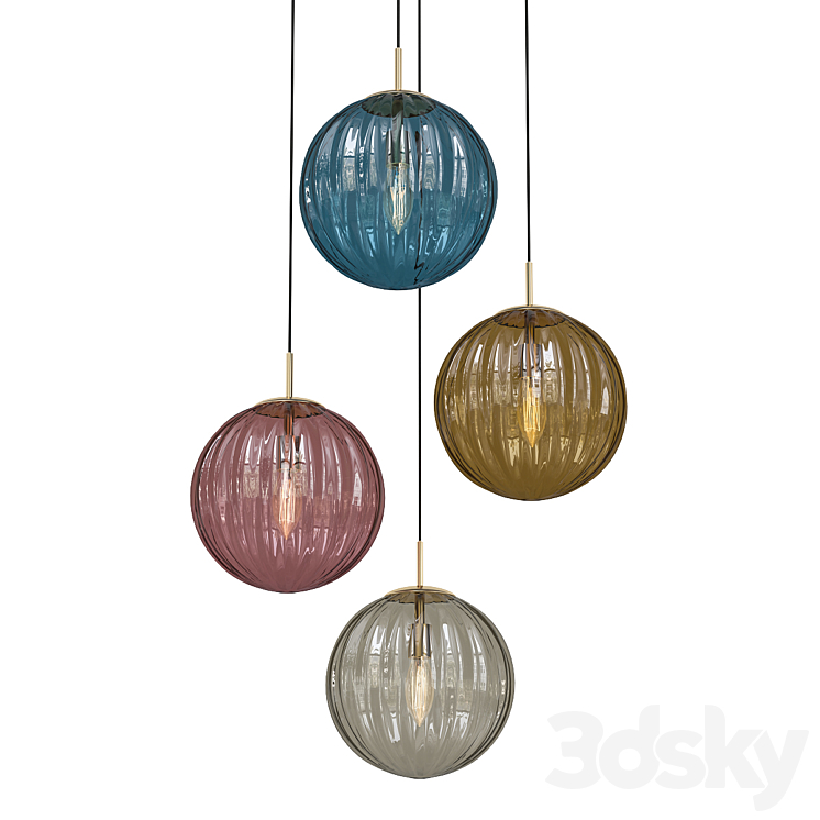 Blonche - Pendant light - 3D model
