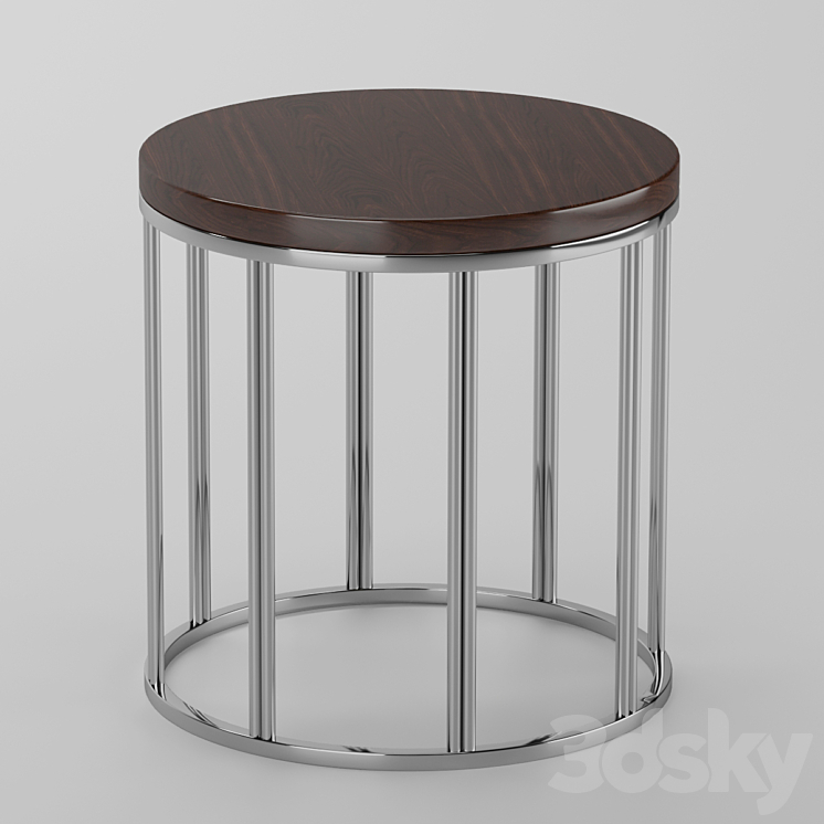 Metal coffee table circle - Table - 3D model
